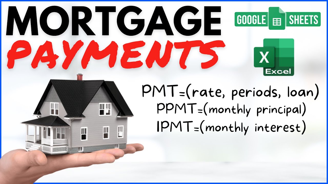 How to Calculate Mortgage Payments and Interest with PMT - YouTube