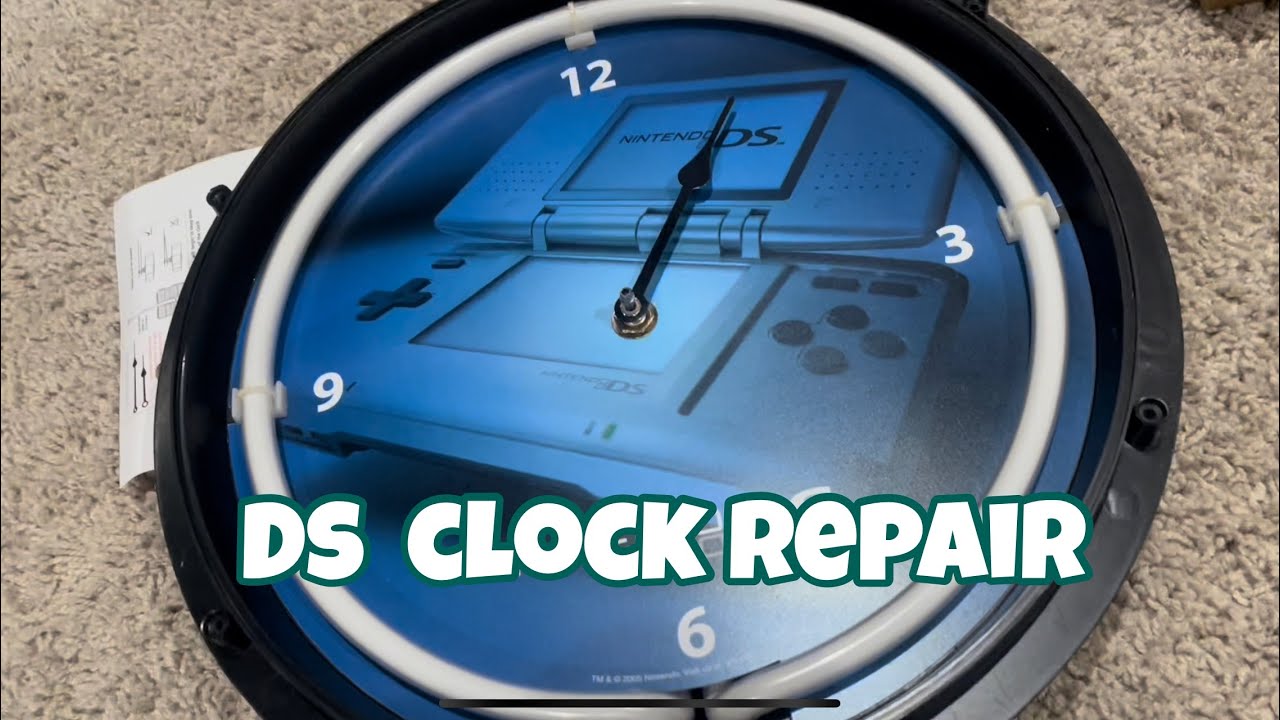 Repairing a Neon Nintendo DS Display Clock - YouTube