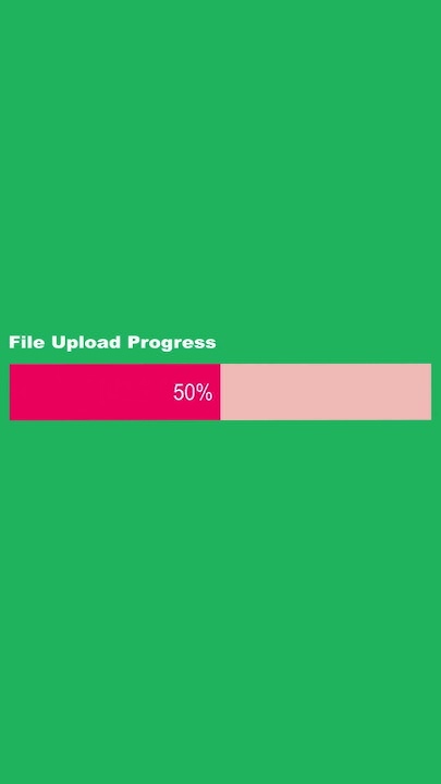 file upload progress bar green screen - YouTube