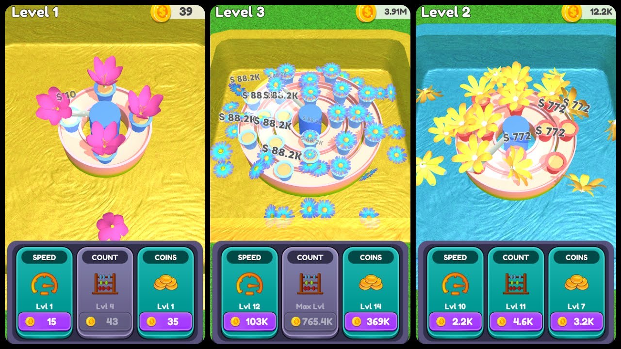 Flower Clicker Mobile Game | Gameplay Android & Apk - YouTube