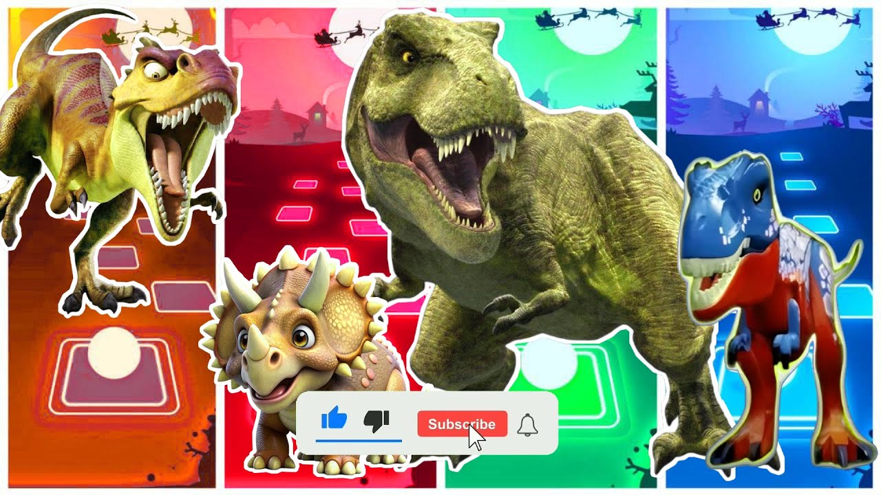 🦕Jurassicworld The Good Dinosaurus🆚The Tyranosaurus🆚The indominus Rex🆚 ...