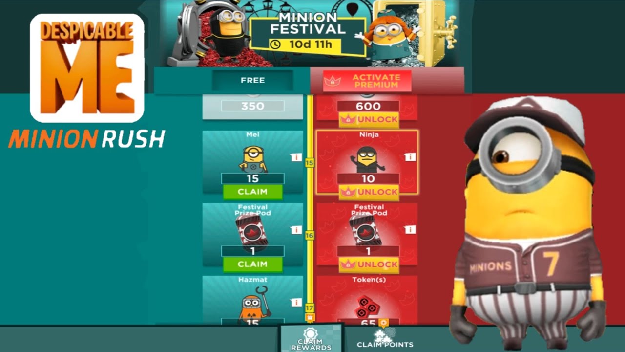 Shortstop Stuart Despicable Minion rush Rewards gameplay - YouTube