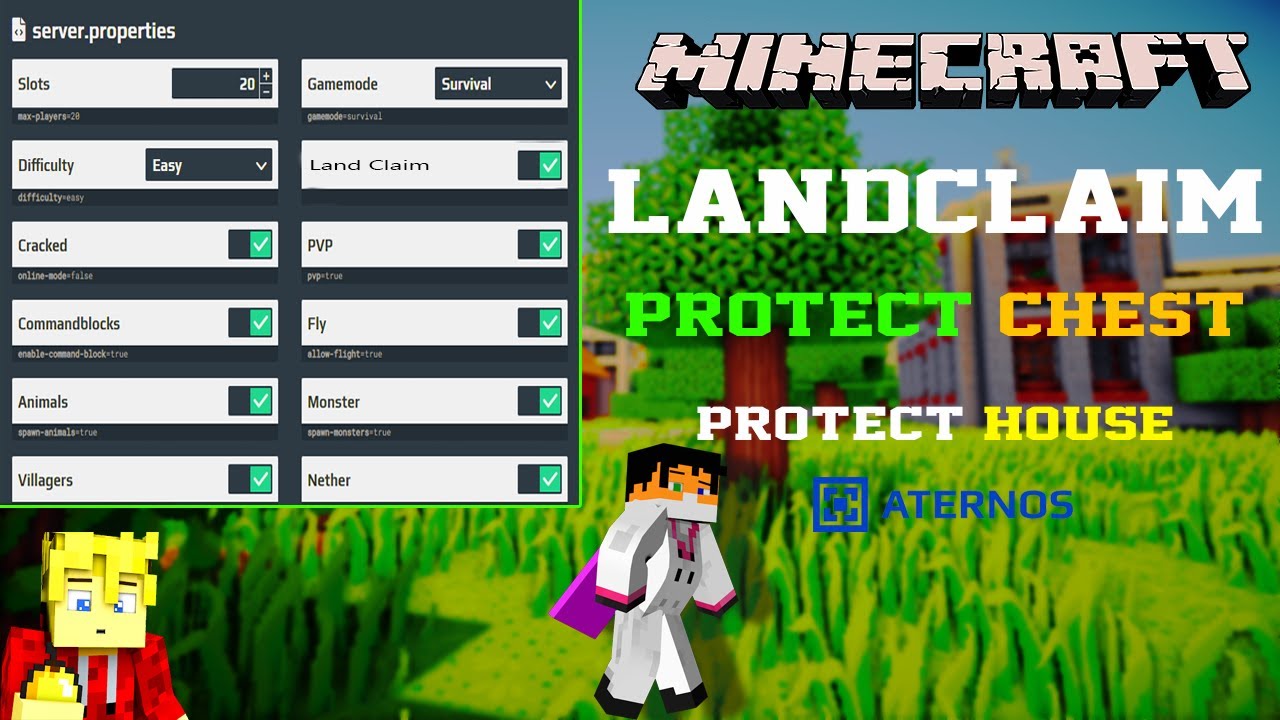 Minecraft Land Claim Plugin | Protect Chest protect house in minecraft ...