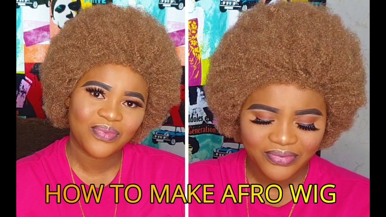 HOW TO MAKE AFRO WIG | susan kawa - YouTube