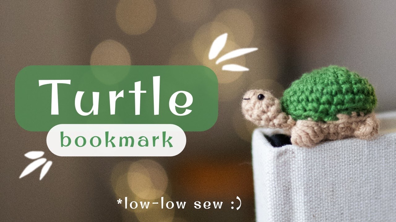 Crochet Easy Bookmark Turtle | Beginner friendly #crochetbookmark # ...