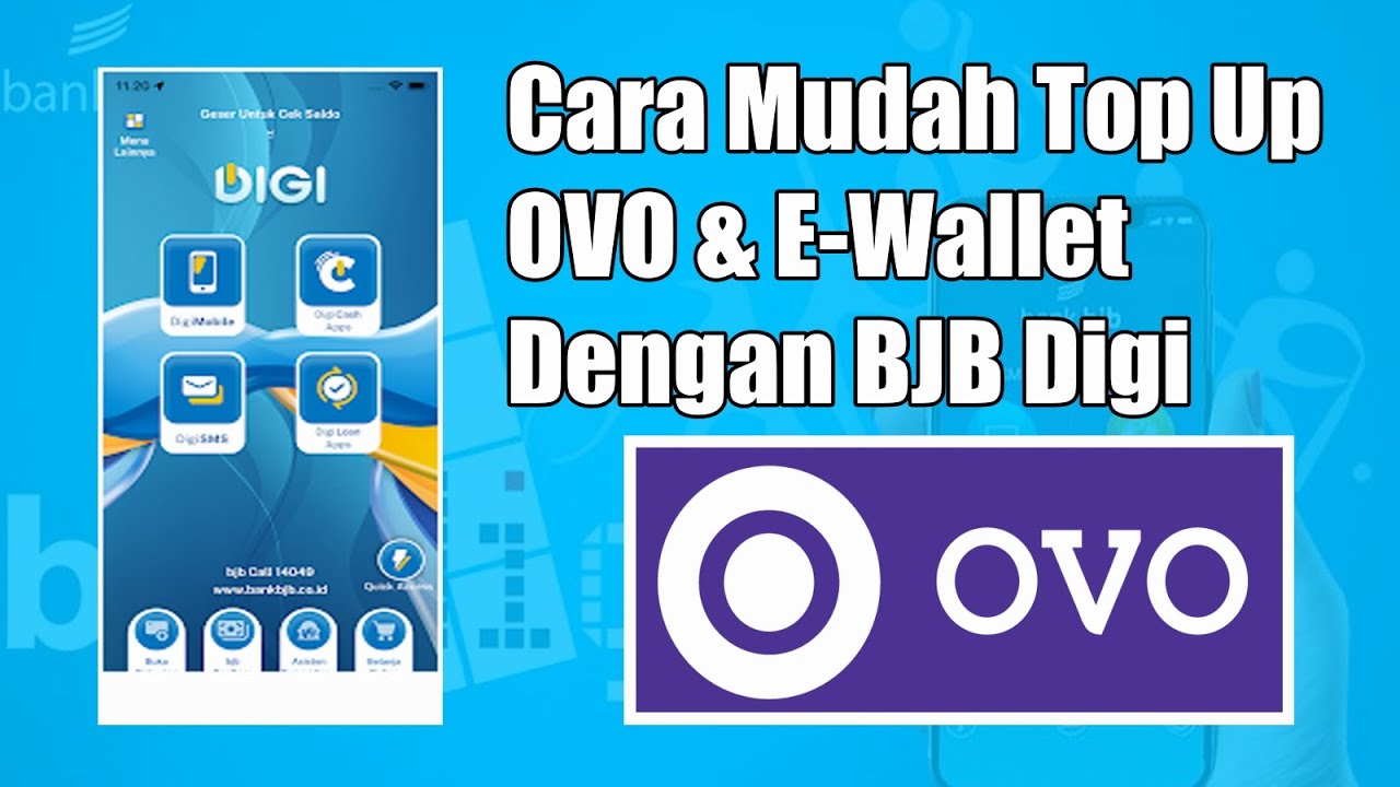 Cara Mudah Top Up OVO dan E-Wallet Dengan BJB Digi Internet Banking - YouTube