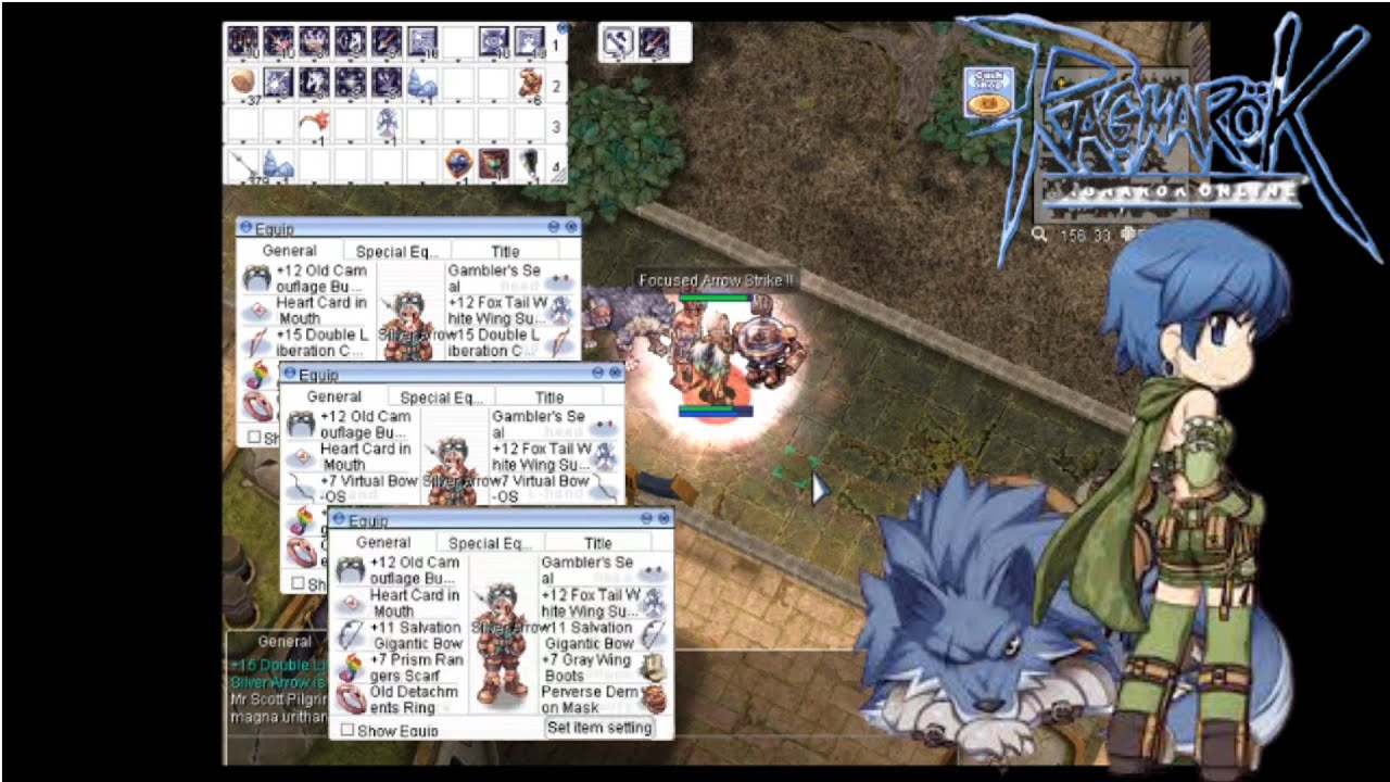 iRO: Focused Arrow Strike Test- OS Virtual Bow, Crimson Bow & Gigantic ...