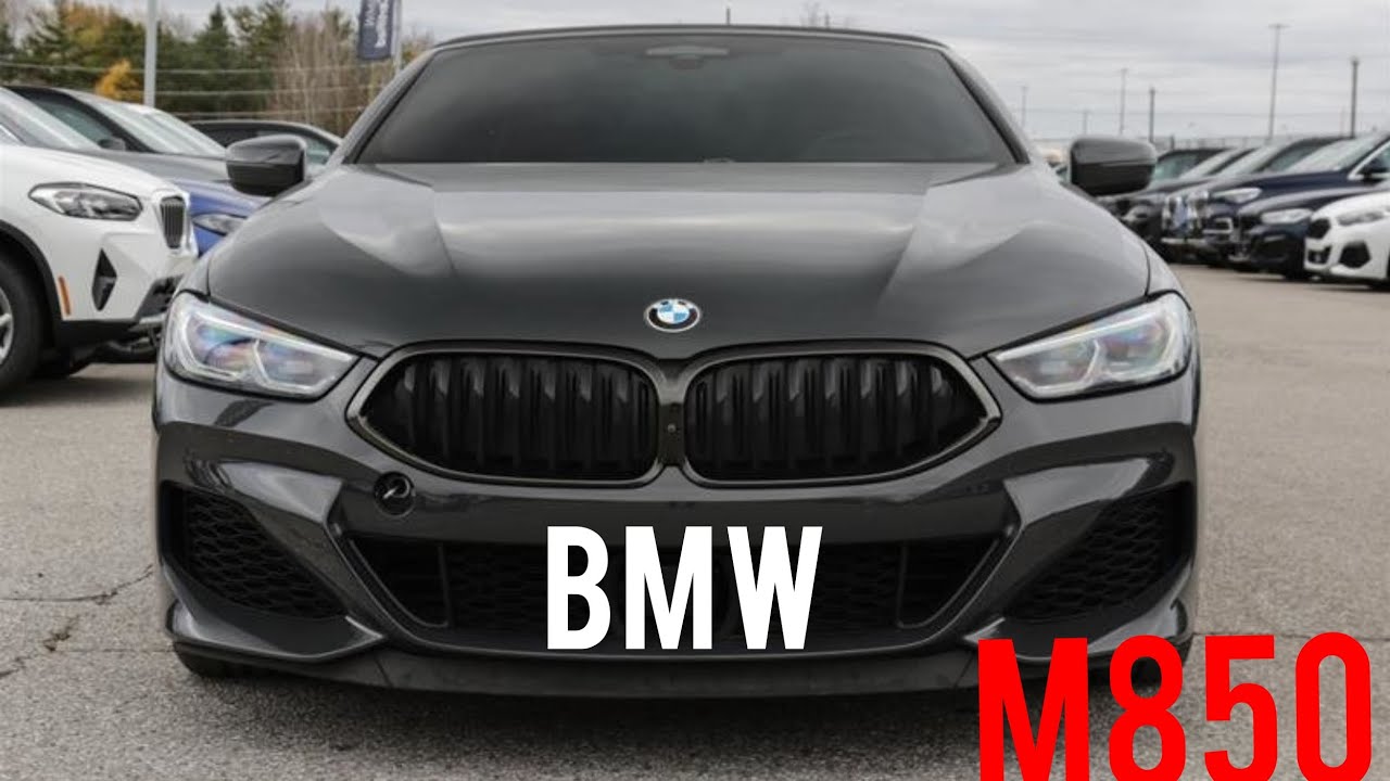 BMW M850 Cabriolet- Dravit Grey on bi-color red/Black interior- Full ...