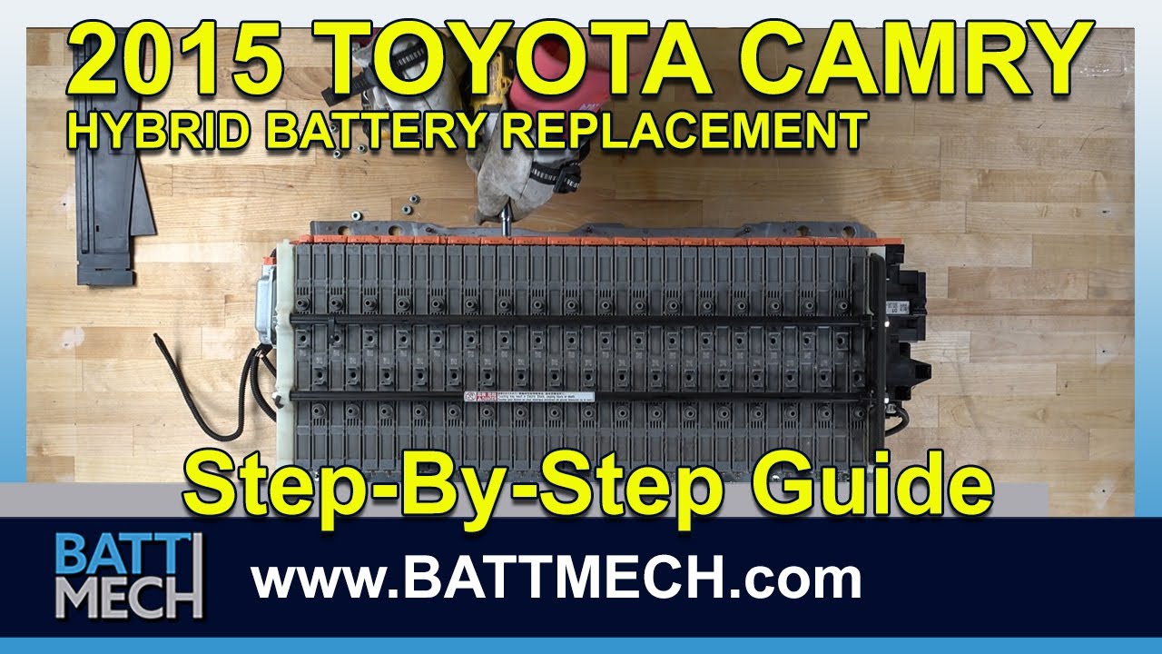 How to Replace/Repair/Fix a 2015 Toyota Camry Hybrid Battery Module ...