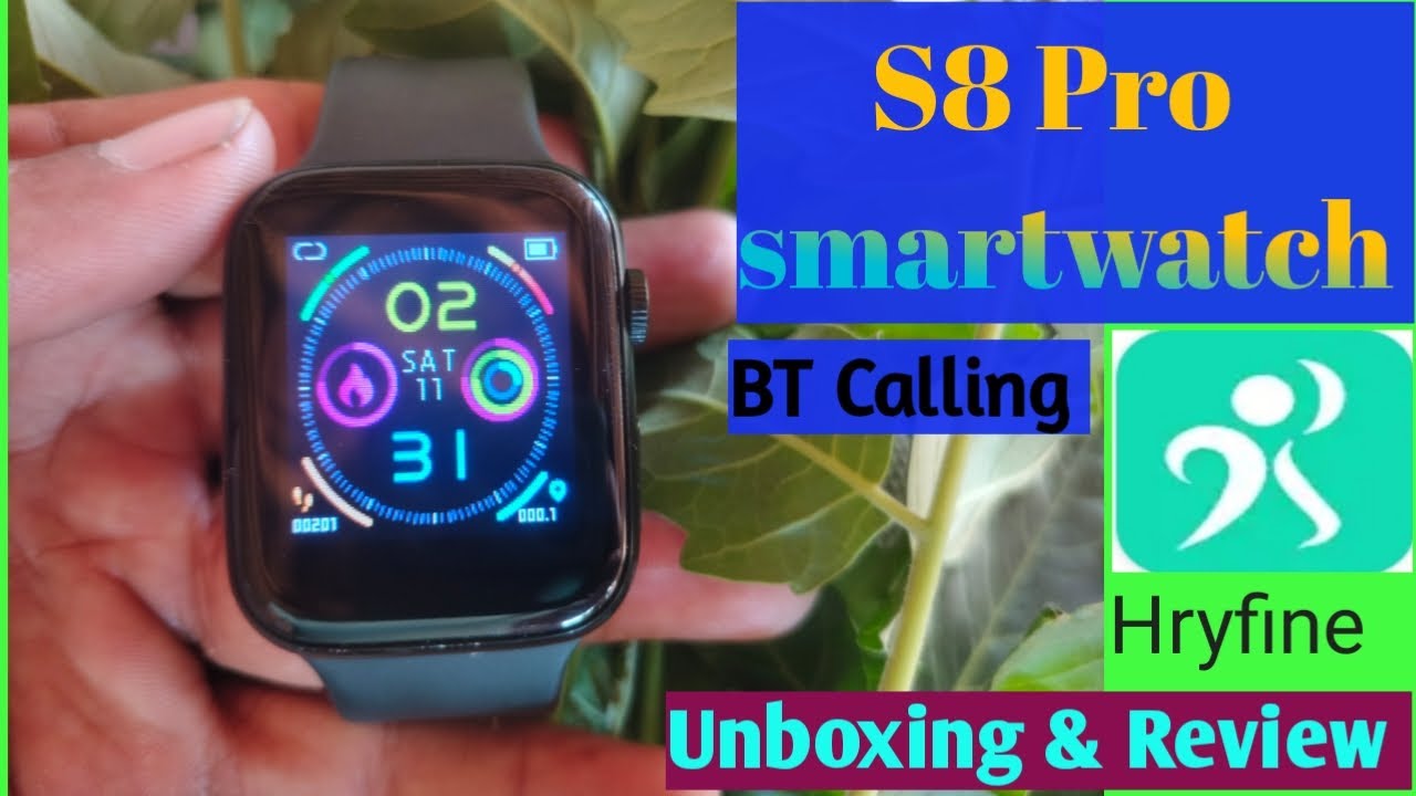 S8 Pro Smartwatch HryFine Smart watch BT Calling watch S 8 Pro - YouTube