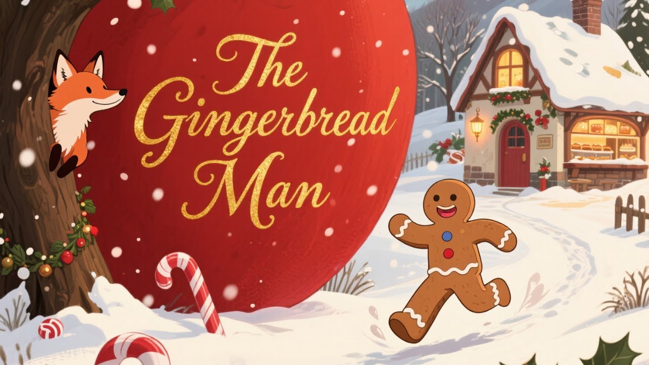 The Gingerbread Man 🍪🎄 | Christmas Fairy Tale for Kids | Magical ...