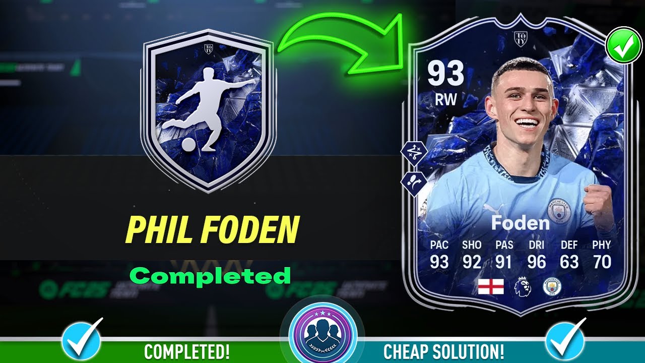 93 TOTY Honourable Mentions Phil Foden SBC Solution - Cheap Solution & Tips - FC 25 - YouTube