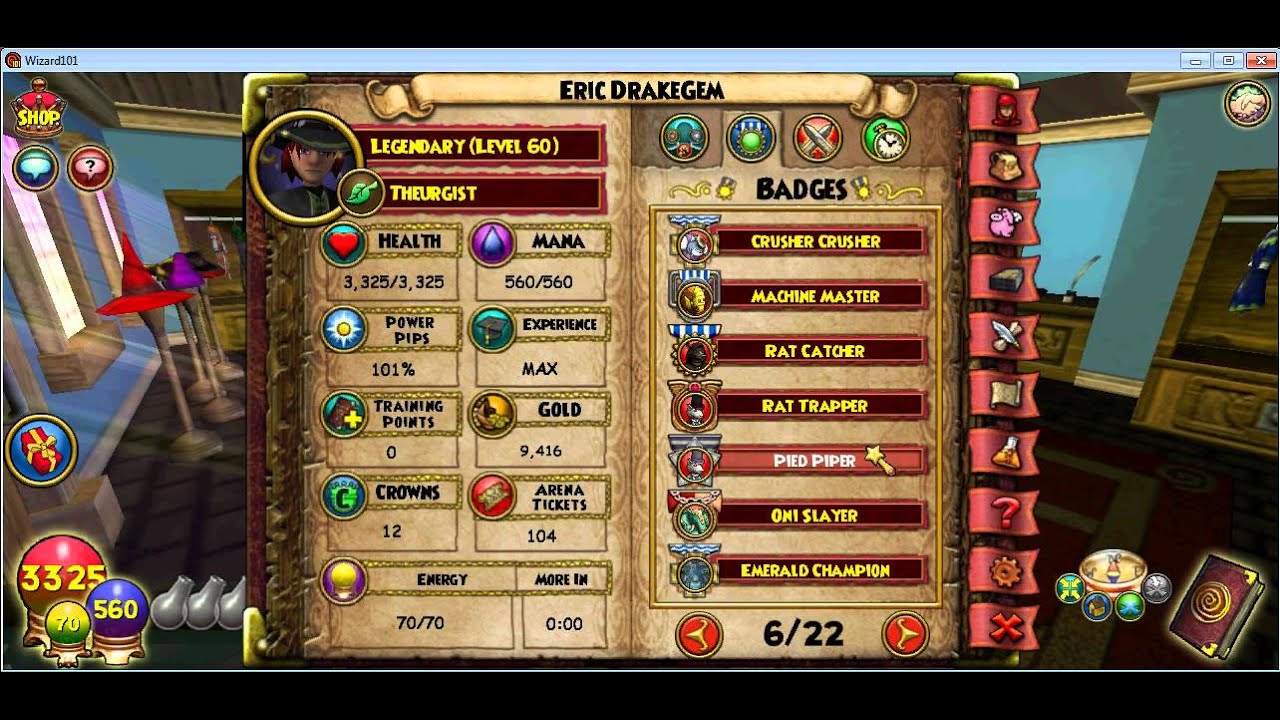 Wizard101 my badges - YouTube