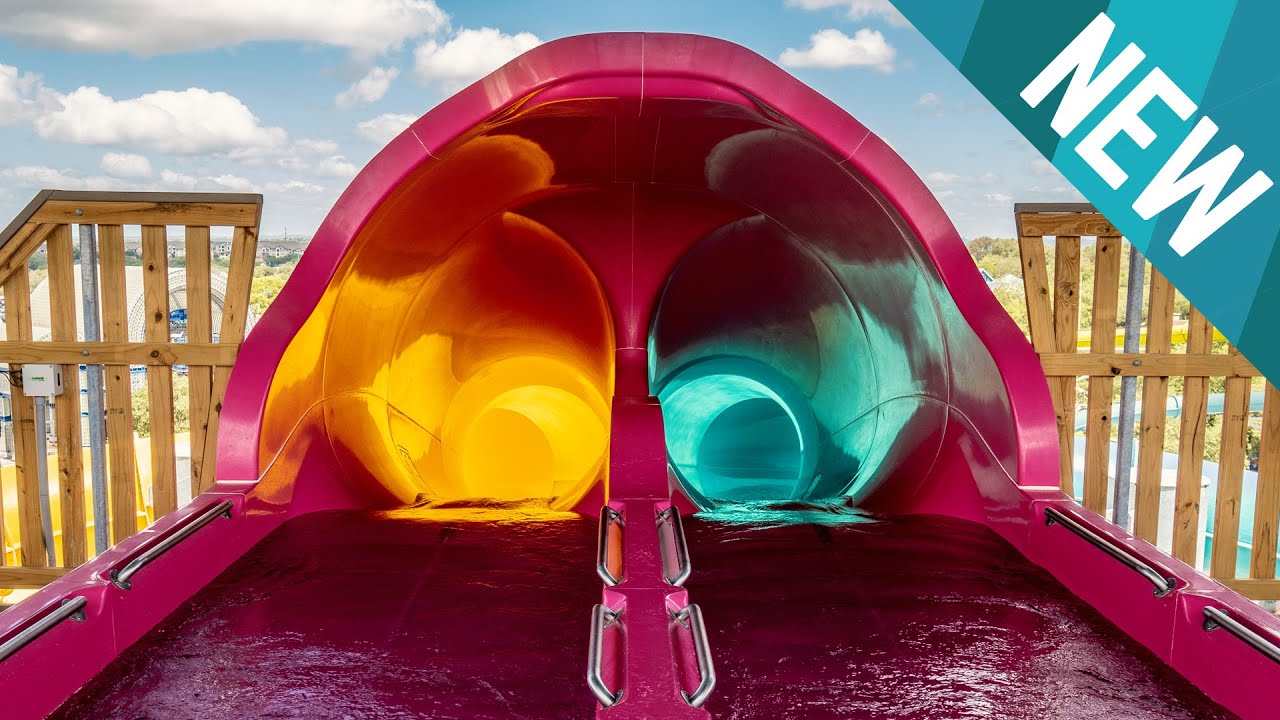 Aquatica San Antonio - NEW Riptide Race Water Slide POV | SeaWorld ...
