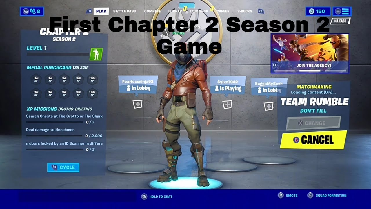 first chapter 2 season 2 game - YouTube