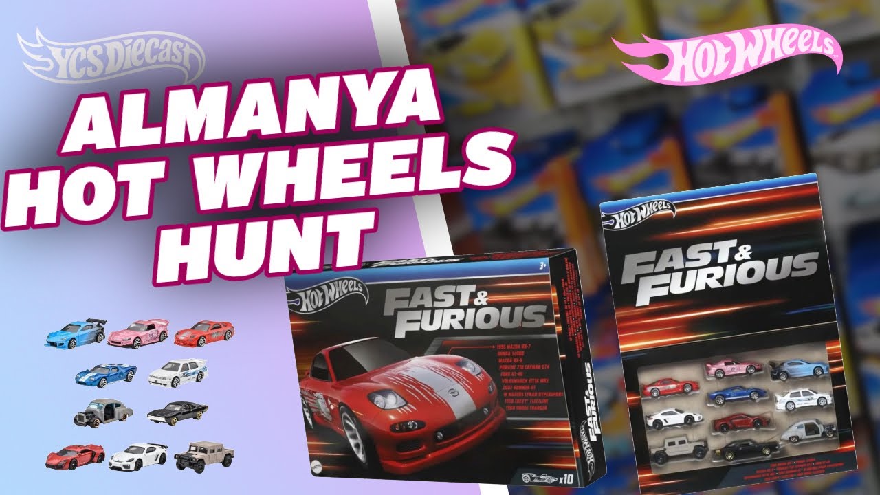 YENI FAST AND FURIOUS 10'LU SETINI BULDUK! ALMANYA HOT WHEELS HUNT ...