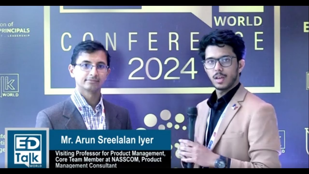 Mr. Arun sreelalan yer Shares his experiences at EdTalk World ...
