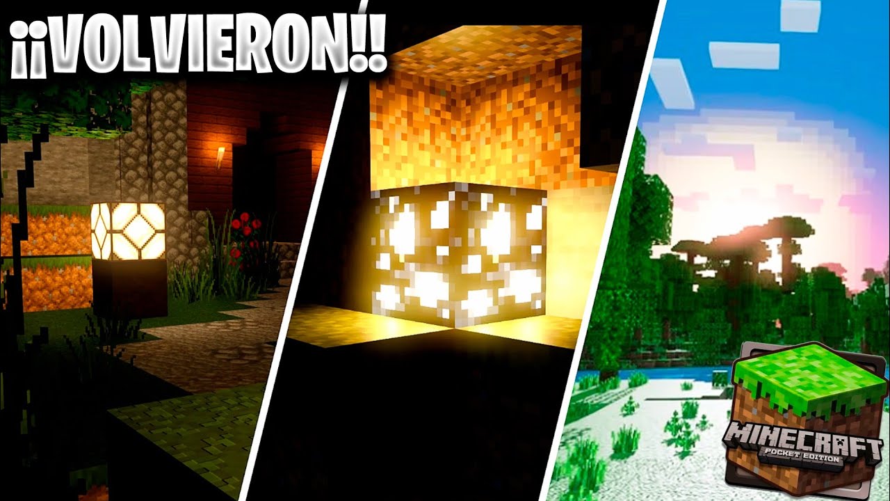 ️COMO ACTIVAR LOS NUEVOS SHADERS PARA MINECRAFT BEDROCK Y PE 1.20+ ️ ...