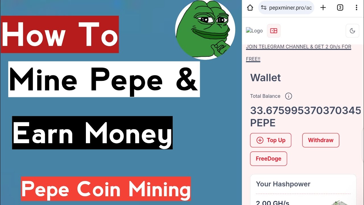 How To Mine Pepe Coin || How To Mine Pepe & Earn Money || Pepe Coin ...
