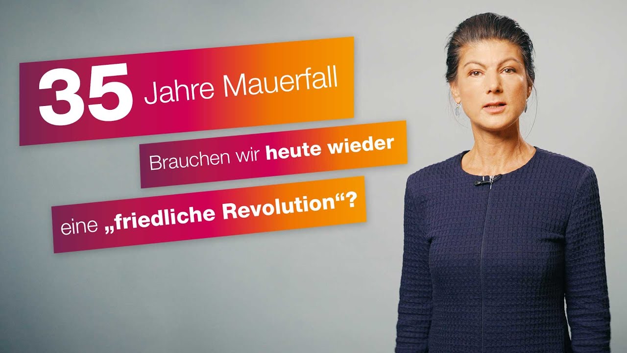 35 Jahre Mauerfall: Brauchen wir heute wieder eine "friedliche Revolution"? - YouTube