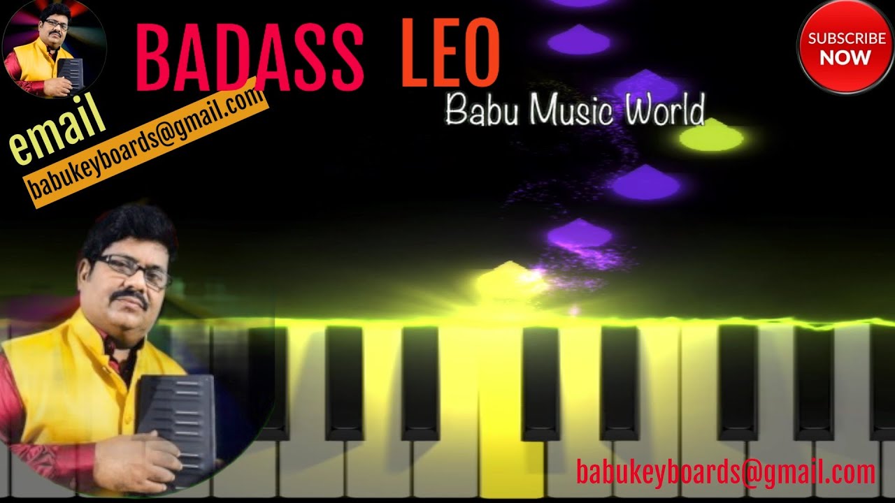 LEO - Badass how to play | Thalapathy Vijay | BMW | BABUKEYBOARDS - YouTube