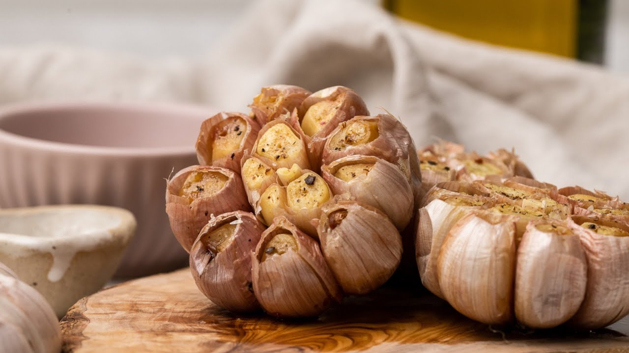 Simple Oven-Roasted Garlic Recipe - YouTube