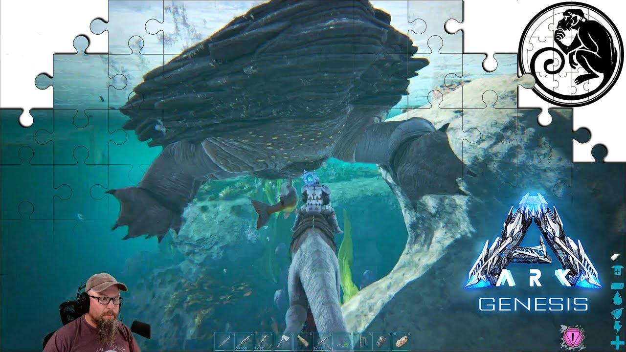 Giant Turtle Taming - ARK Genesis - IronMine Server - YouTube