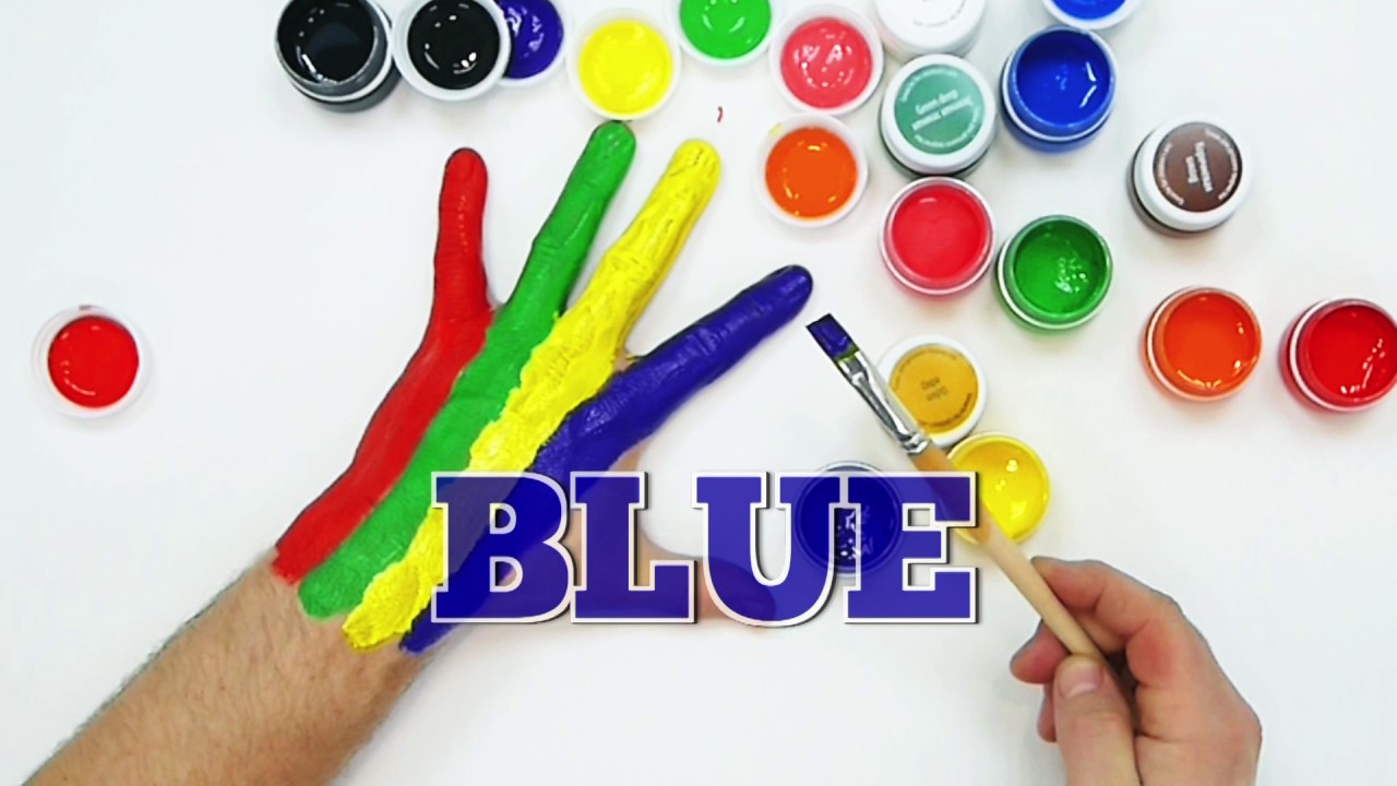 Learning Colors English language Coloring Fingers Fingers Family Song ...