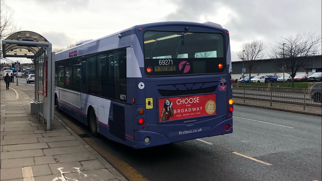 *very beasty hill climb* first Bradford Volvo B7RLE Wright eclipse ...