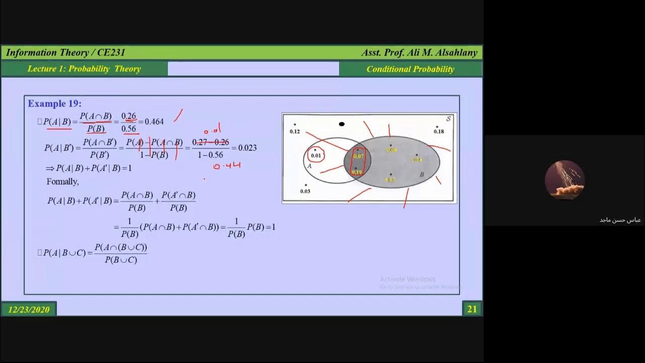 Lecture 1 :Part 2: Conditional Probability - YouTube