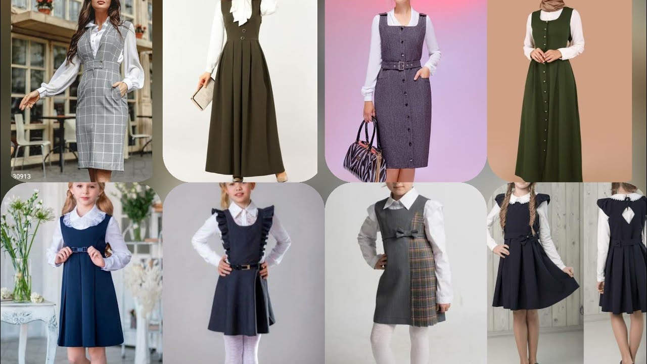 O‘qituvchi va o‘quvchilar uchun maktab sarafan fasonlari/Sarafan ...