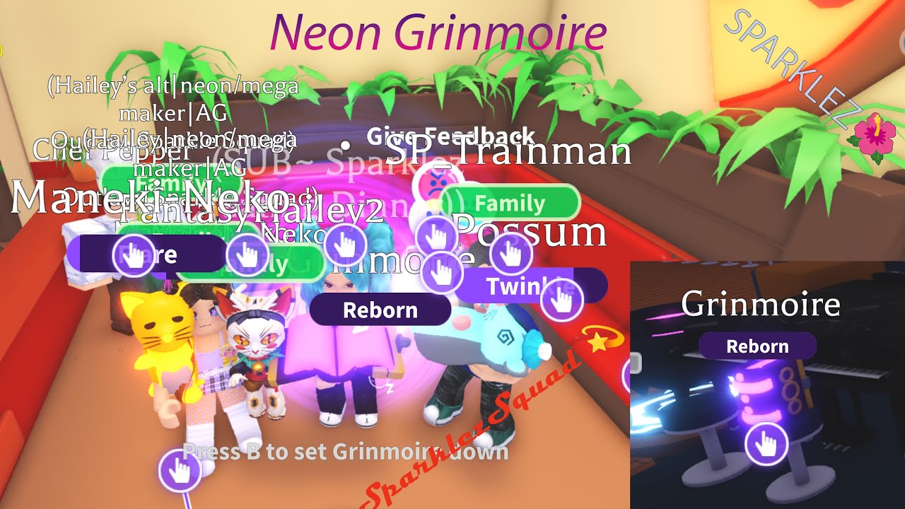 Neon Grinmoire 1&2! and moreeee #sparklez #playadoptme #adoptme - YouTube