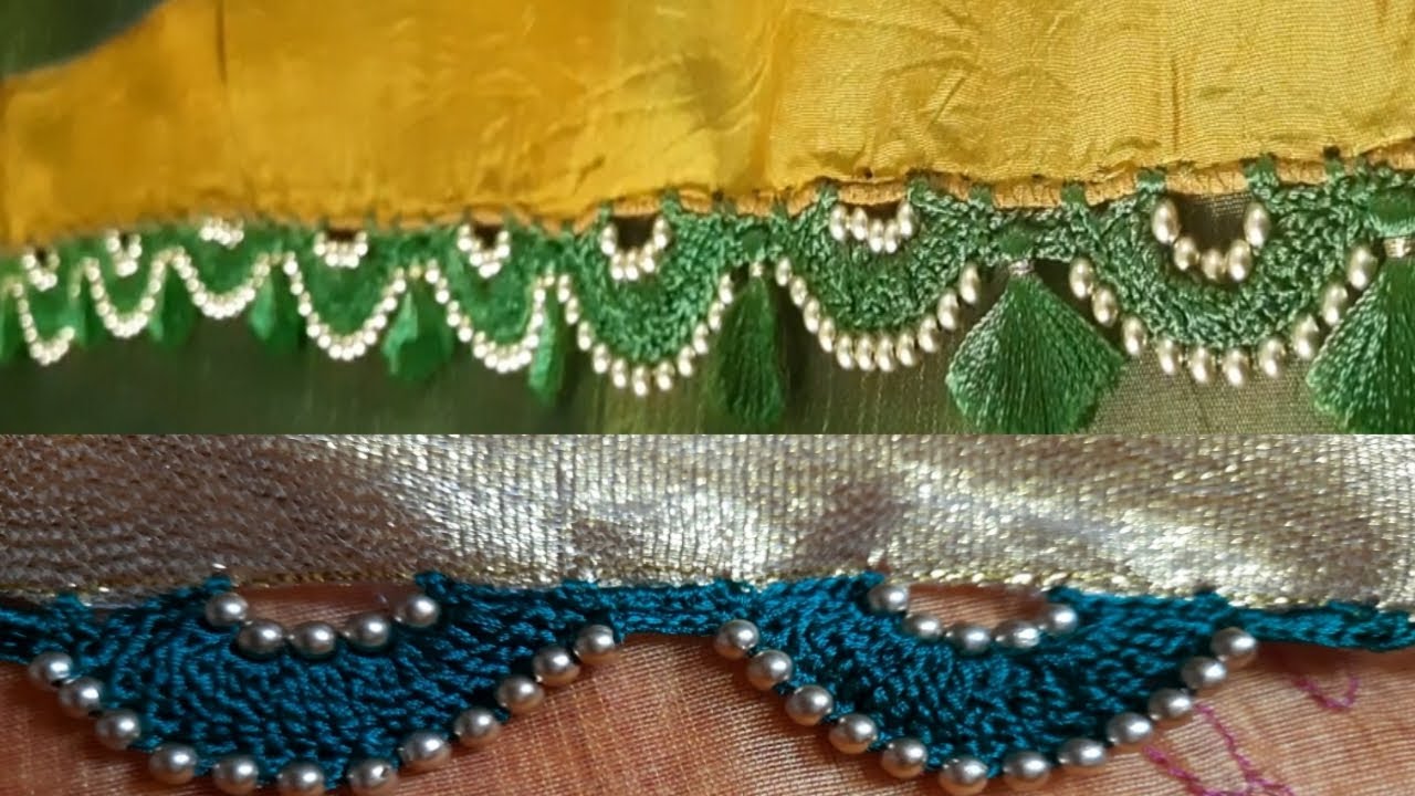 #How to make krosha work design #easy to make krosha kuchu design.# ...