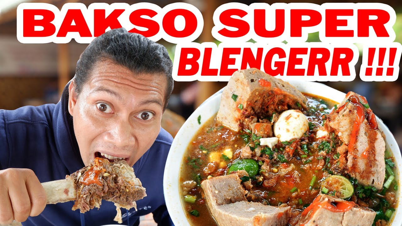 BAKSO SUPER BLENGER I SAUNG BAKSO SANTY SARTI - YouTube