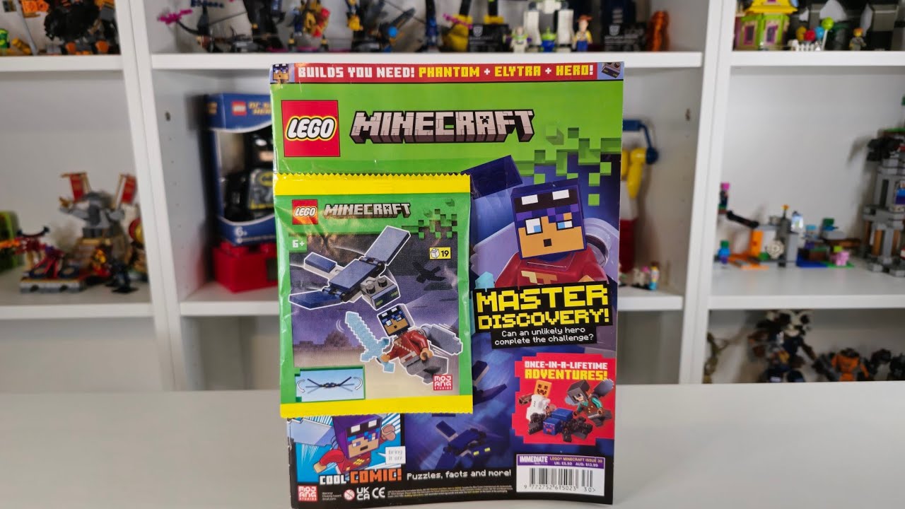 lego Minecraft magazine elytra and phantom minifigure polybags - YouTube