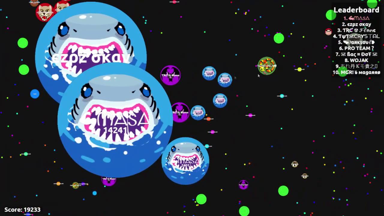 AGAR.IO // Playing without extension w/ Blane - 30k Mass - YouTube