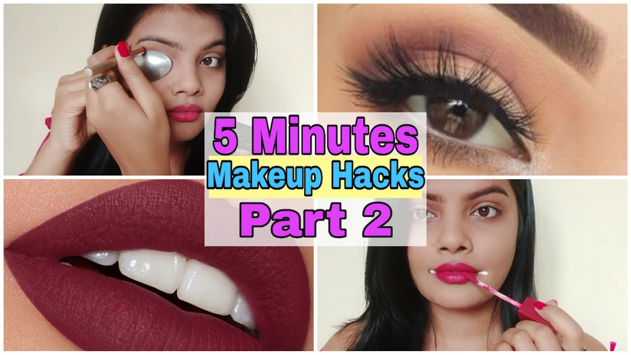 5 minutes makeup hacks which actually works! |Testing out makeup hacks ...