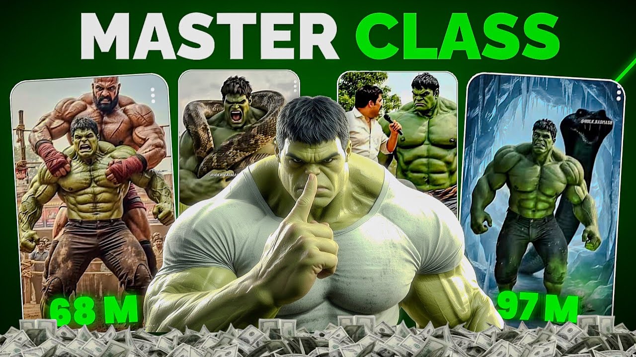 How To Create PERFECT HULK AI Videos | 100% Free Hulk Badmash AI Style ...