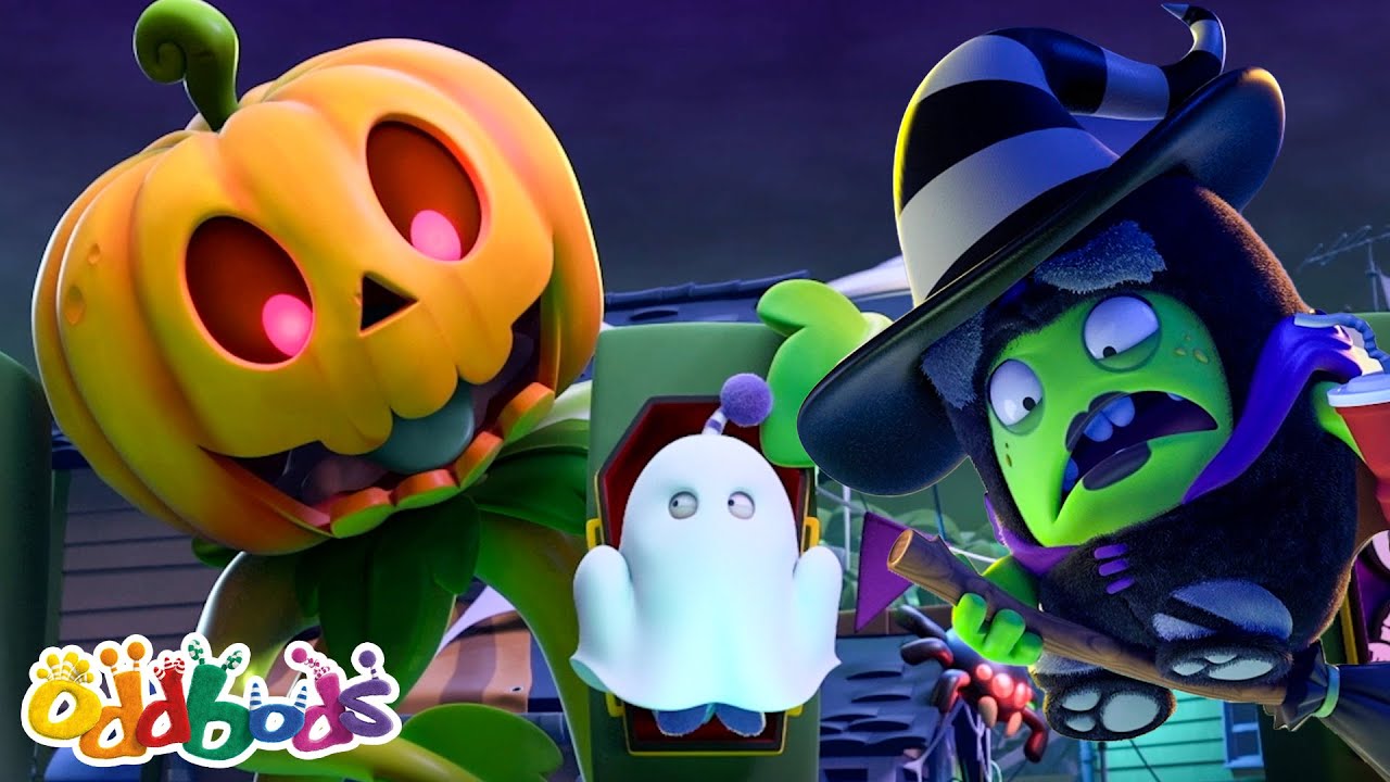 Giant Pumpkin Monster And Child Animated