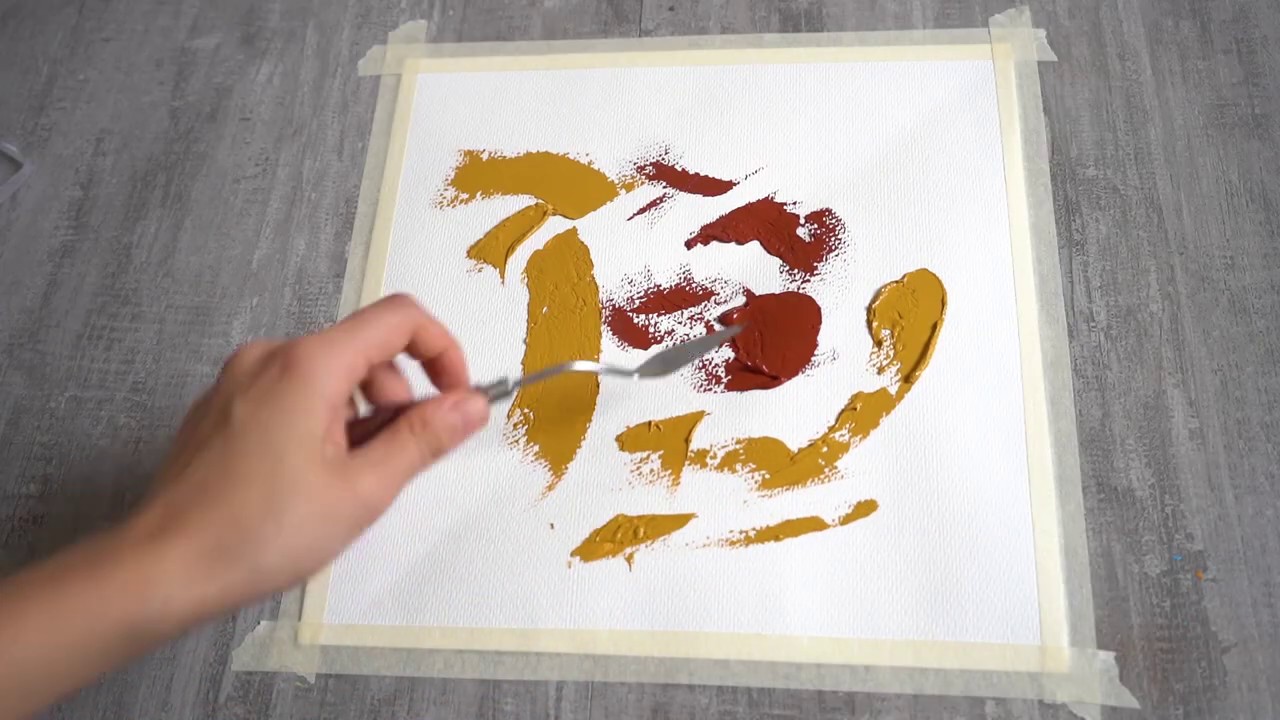 Abstract Painting / Demonstration / Project 365 days / Day #014 - YouTube