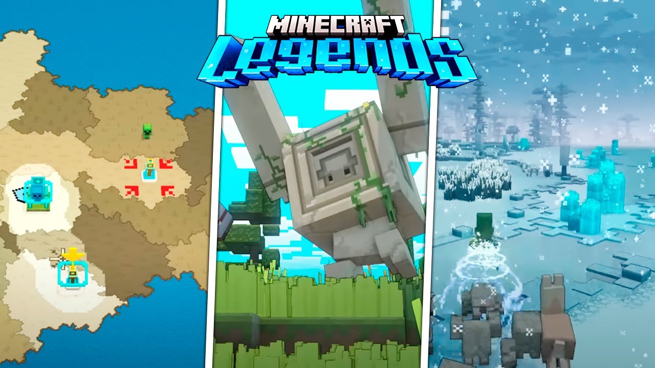🔥 MINECRAFT LEGENDS! - NOVO TRAILER COM MUITA GAMEPLAY BOA DO NOVO JOGO ...