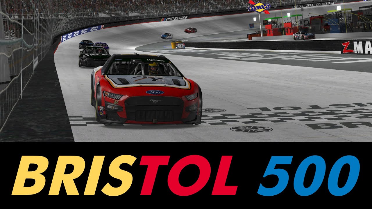 Bristol 500 | NASCAR iRacing Series, Race 29 | Full Race German Deutsch ...