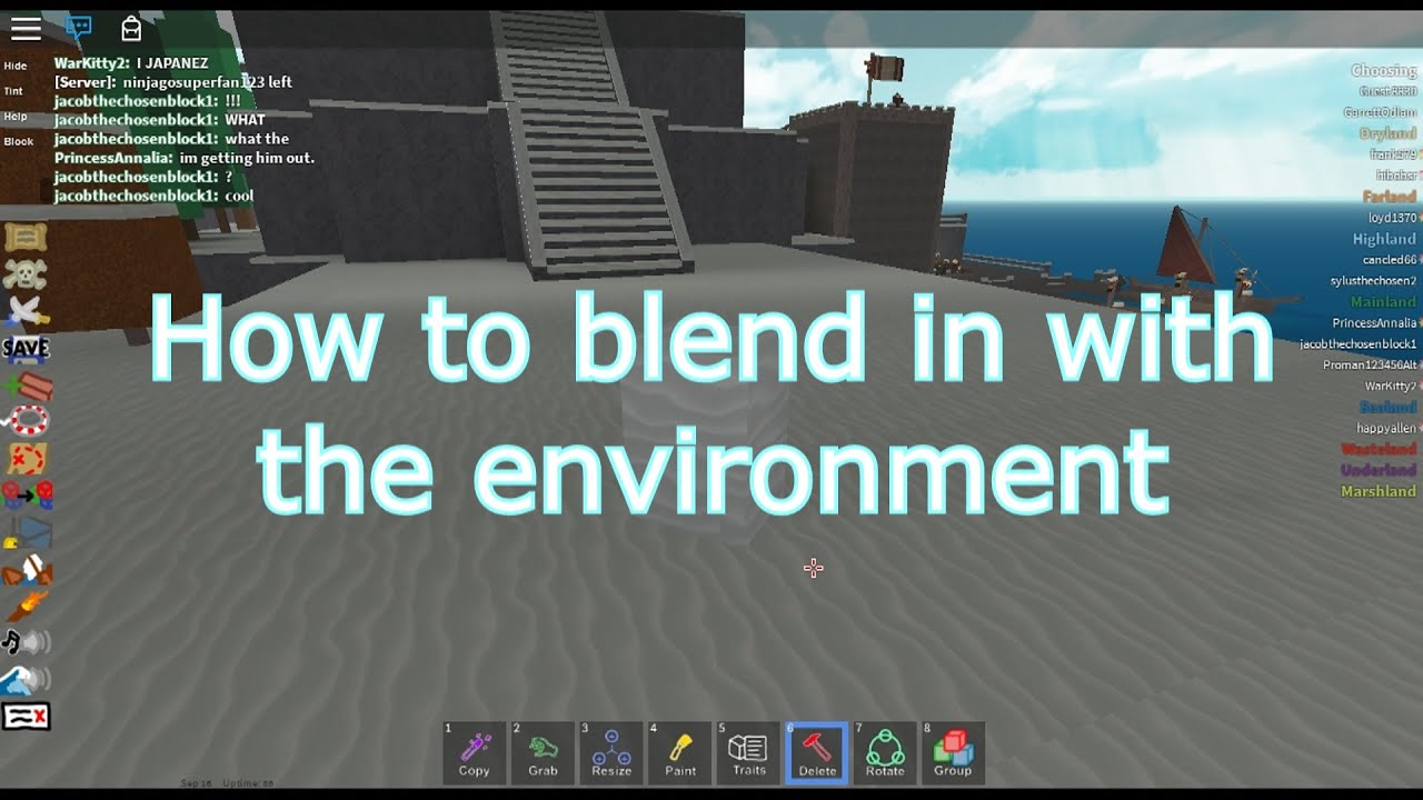 Roblox: How to blend in with the environment - Pilgrim Islands Reborn ...