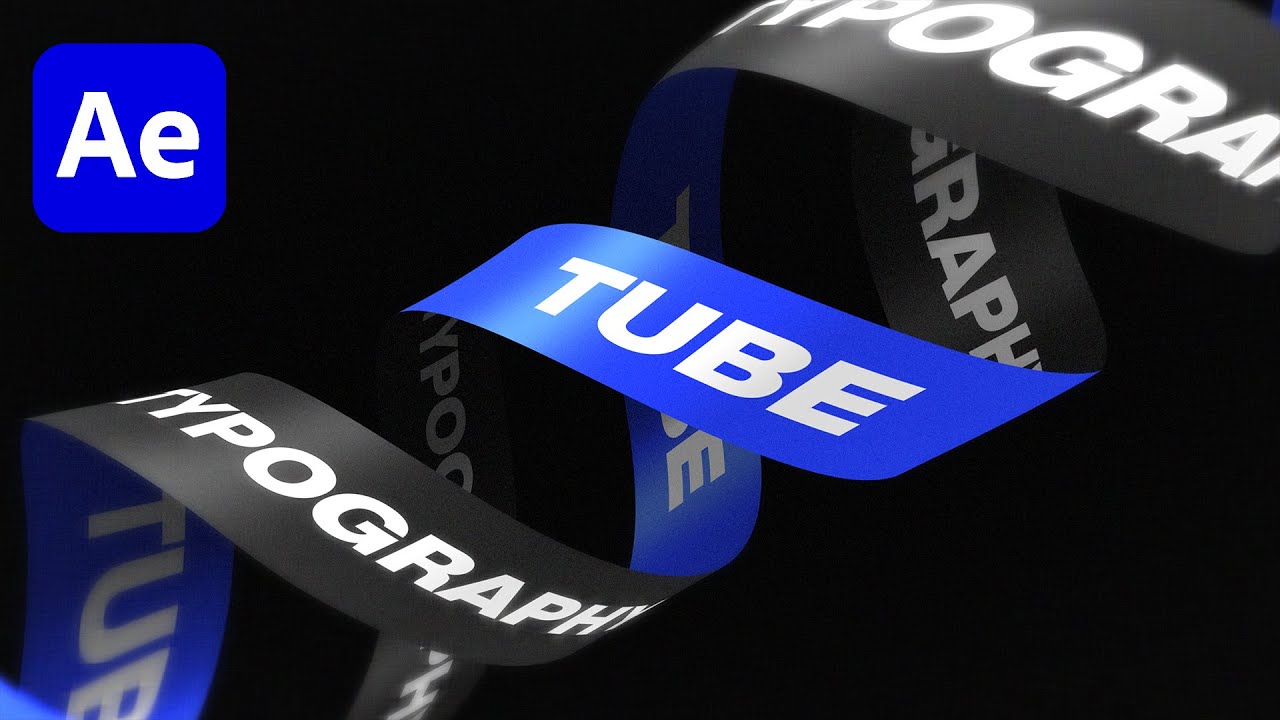 Tube Typography Animation | After Effects Tutorial - YouTube