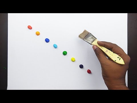 Color Harmony Abstract Painting | Easy for Beginners | DIY | Acrylic ...