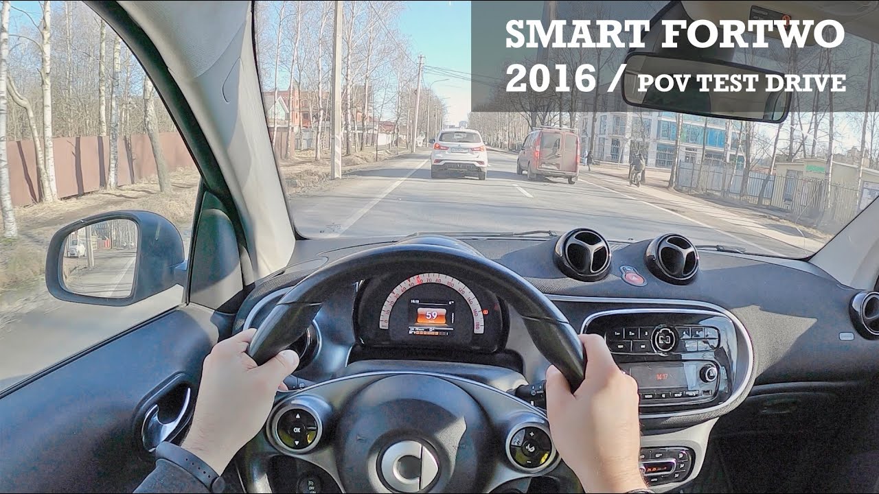 2016 SMART FORTWO TURBO / 2.7K POV Test Drive - YouTube