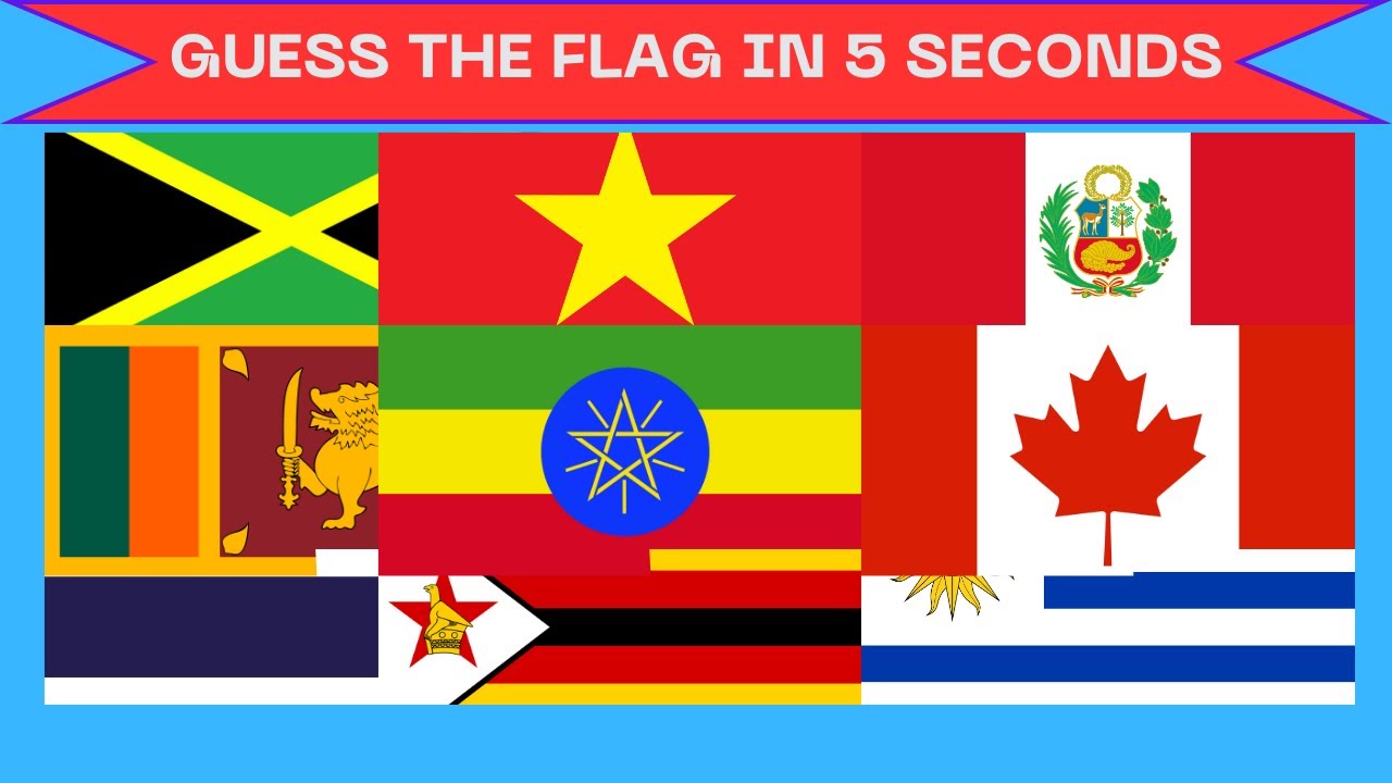 Flag Frenzy: Guess the 50 Flags Challenge | How Many Can You Get Right ...