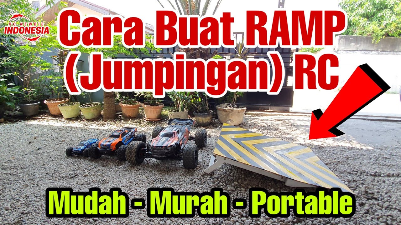 CARA BANGUN RAMP/JUMPINGAN RC - MUDAH MURAH PORTABLE - YouTube