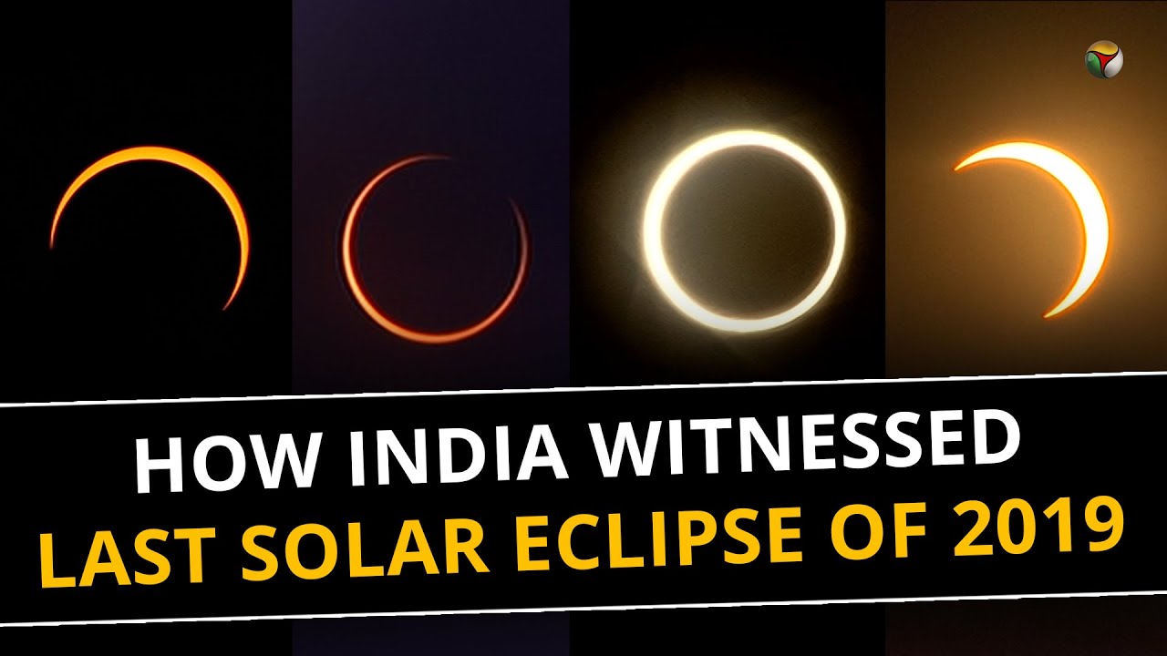 How India witnessed the last solar eclipse of 2019 - YouTube