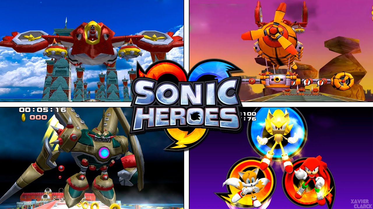 Sonic Heroes (Team Sonic) | All Bosses - [A Rank - No Damage] - YouTube